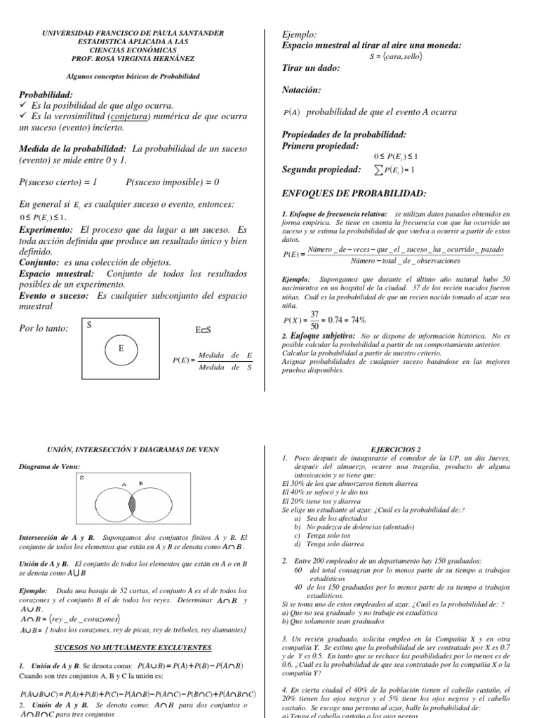 Guia #9 - Probabilidad Bajo Independencia y Dependencia Estadística PDF | PDF | Probabilidad ...