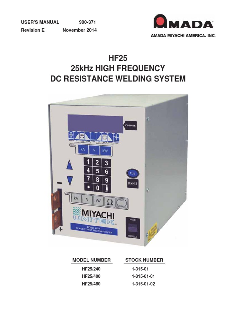 HF25 User's Manual 990-371 | PDF | Electrical Connector | Switch