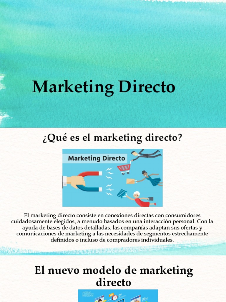 Los principios y beneficios del marketing directo | PDF | Marketing ...