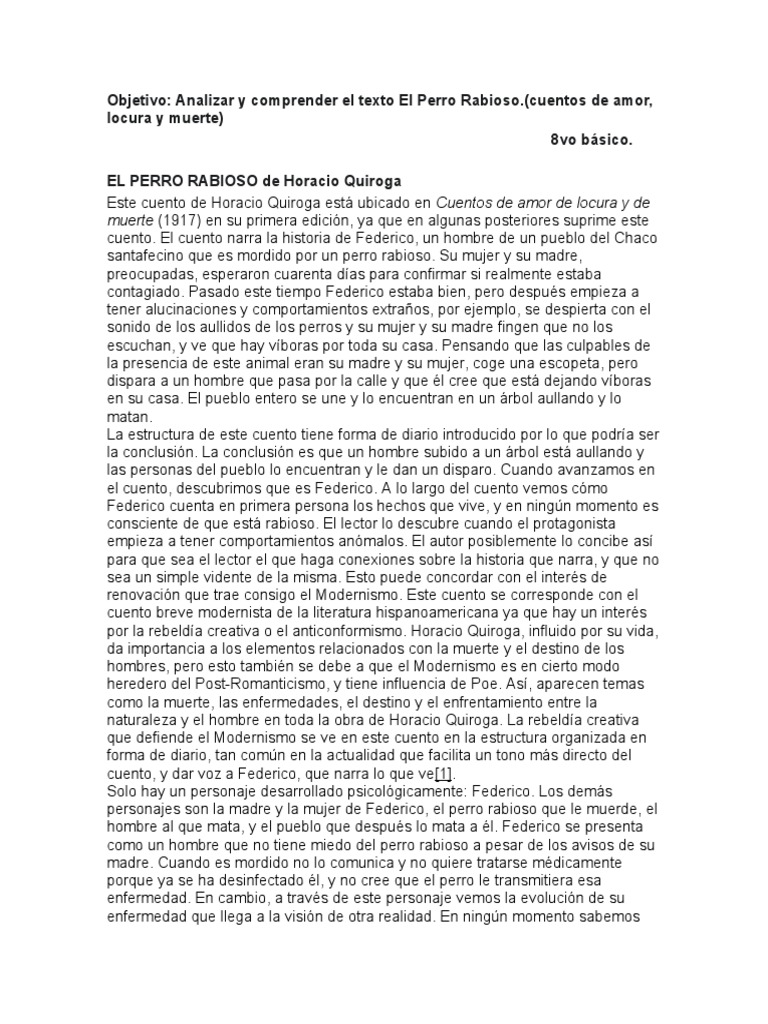 El Perro Rabioso 8vo | PDF | Cuentos | Perros