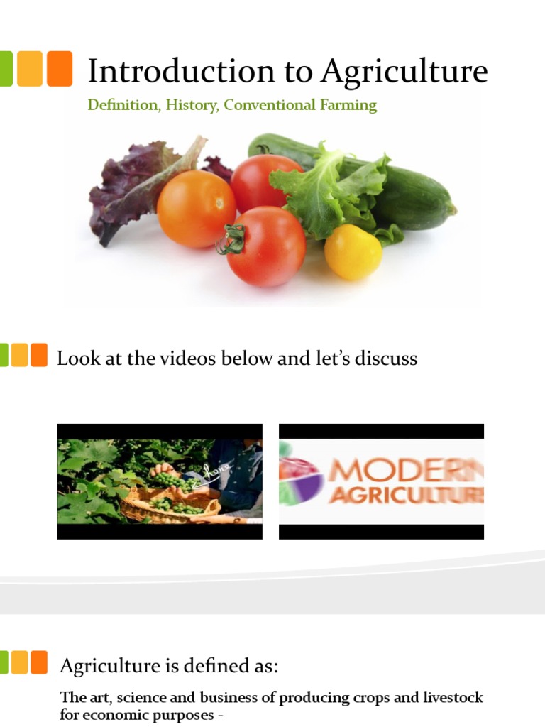 Introduction To Agriculture | PDF