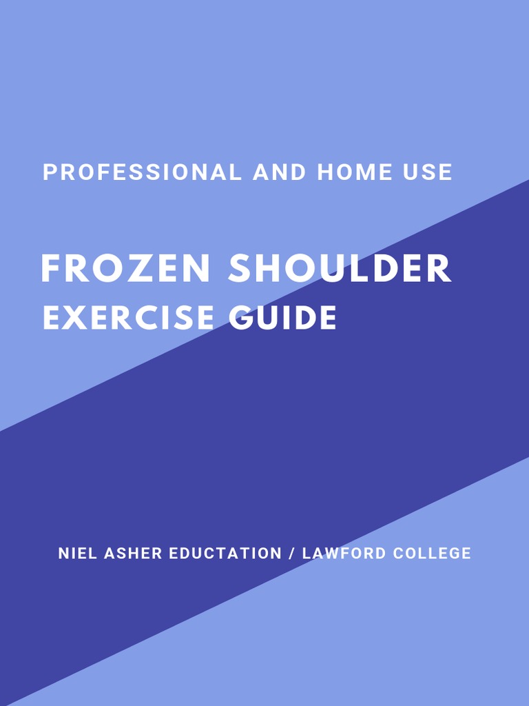Frozen Shoulder Exercise Guide | PDF | Shoulder | Elbow