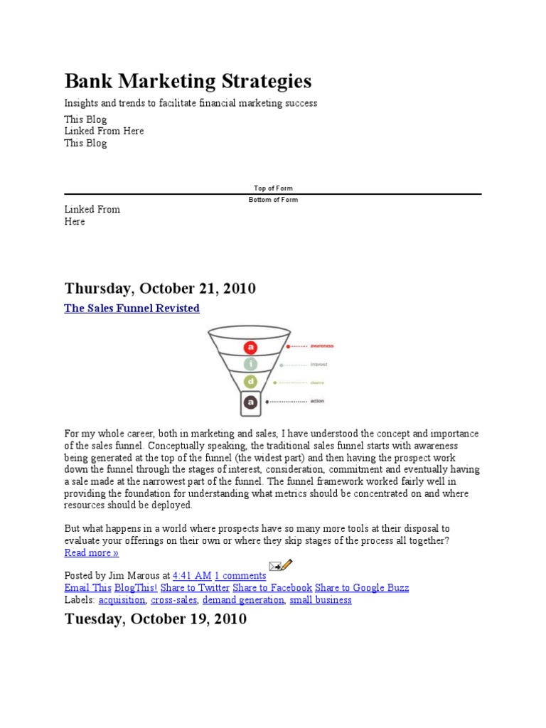 Bank Marketing Strategies | PDF | Credit Card | Banks