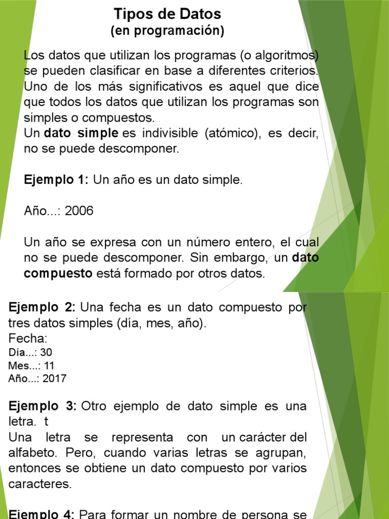 1 Programacion Estructurada | PDF | Variable (informática) | Tipo de datos