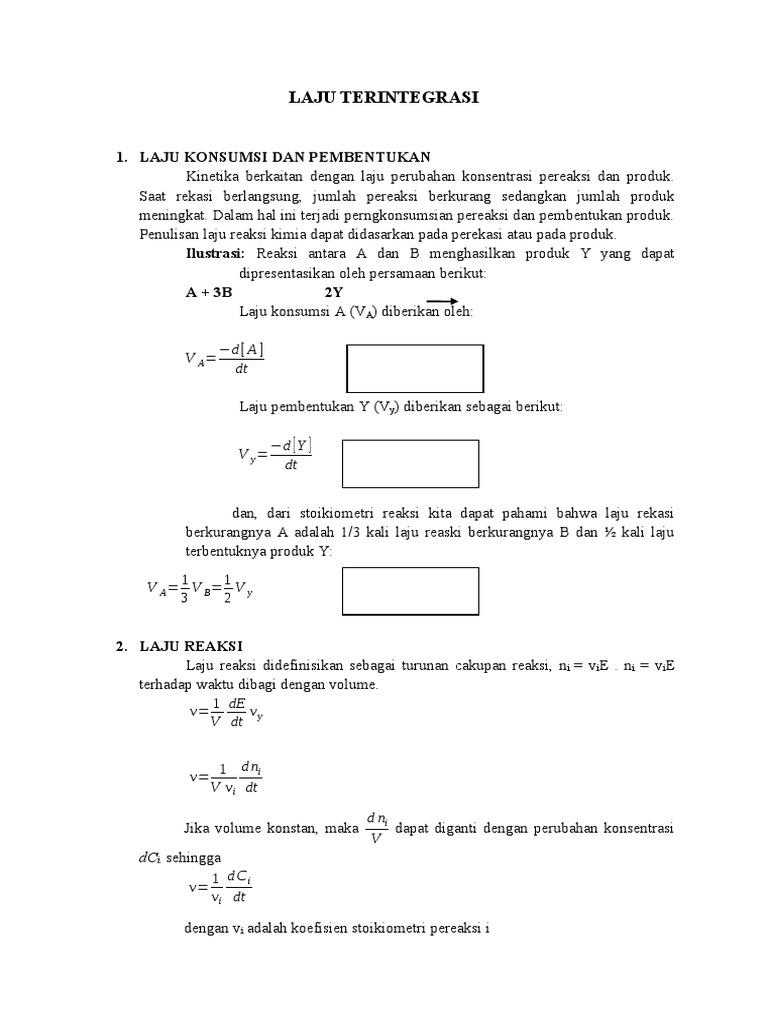 Laju Terintegrasi | PDF
