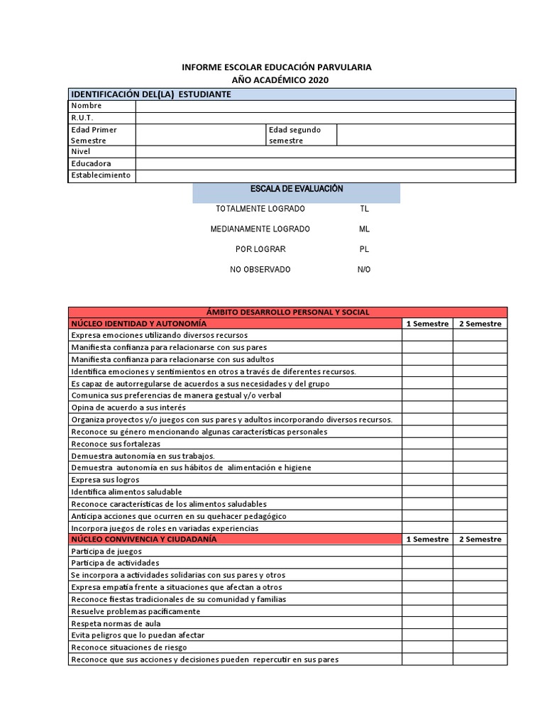 Informe Escolar 2020 | Descargar gratis PDF | Organismos | Agua