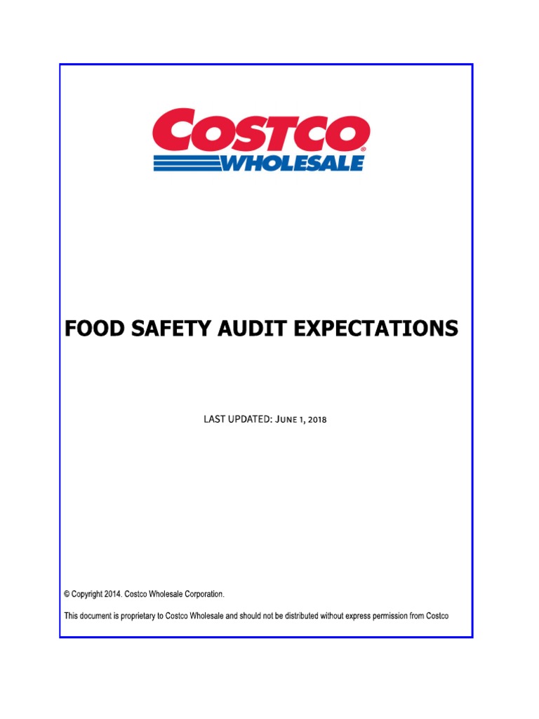 Costco Food Safety Expectations PDF | PDF | Costco | Food Safety