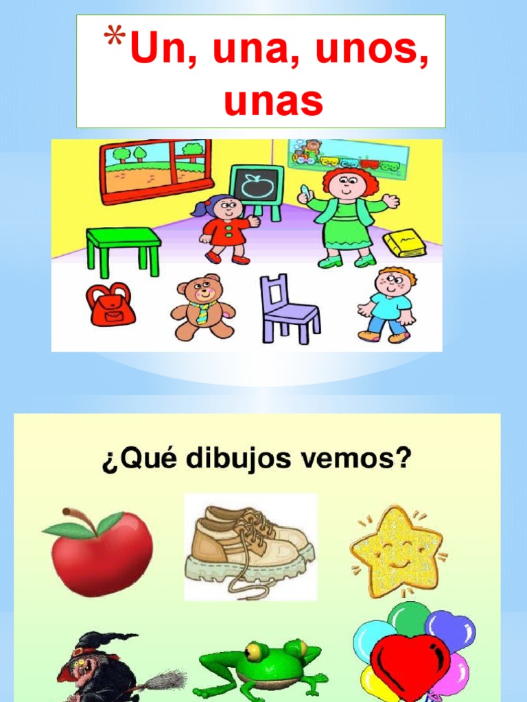 Articulos Un, Una, Unos, Unas | PDF