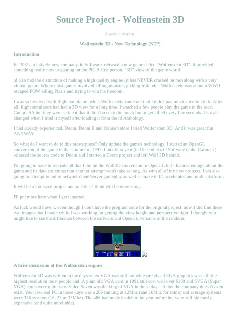 Wolf3D - The Game Code Source | PDF | Pointer (Computer Programming) | Integer (Computer Science)