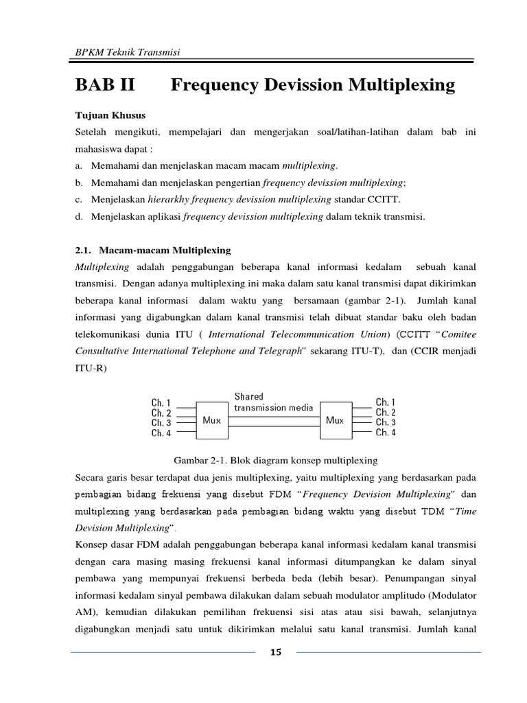 Memahami Frequency Division Multiplexing | PDF | Sains & Matematika | Komputer