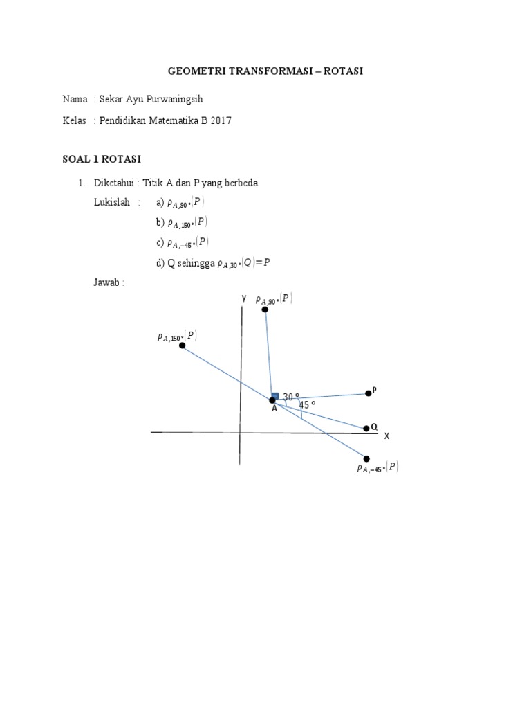 Soal Geometri Transformasi | PDF