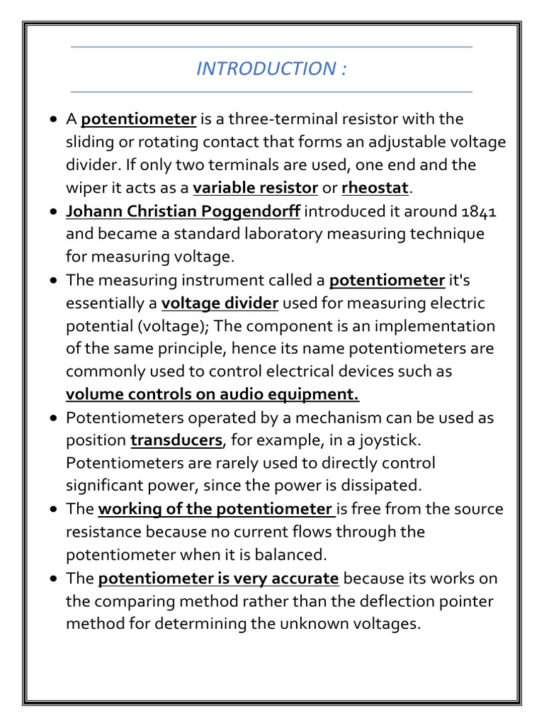 Rayleigh's Potentiometer (Physics Investigatory Project) CBSE CLASS 12 ...