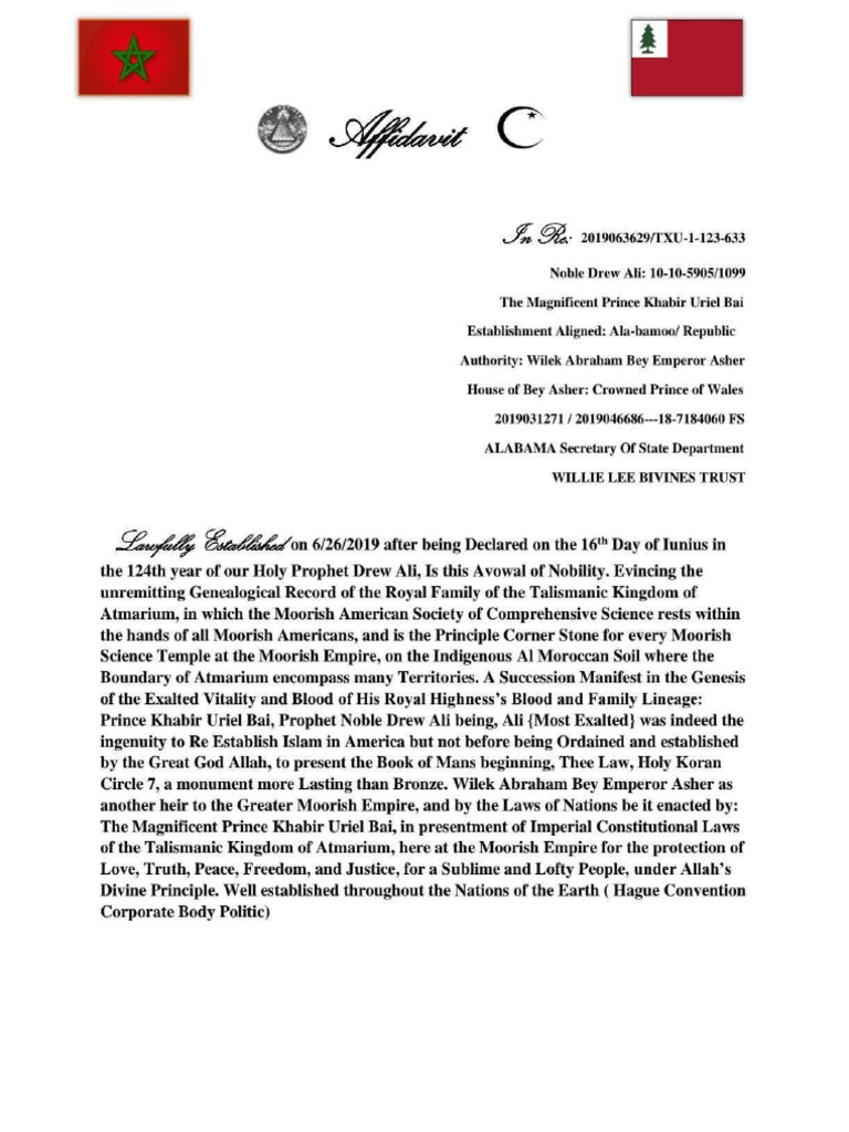 Affidavit of Remonstrance & Establishment | PDF | Religion And Belief