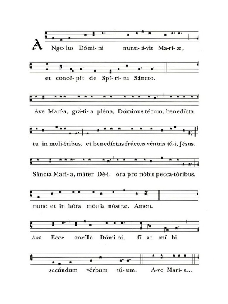 Angelus Chant | PDF