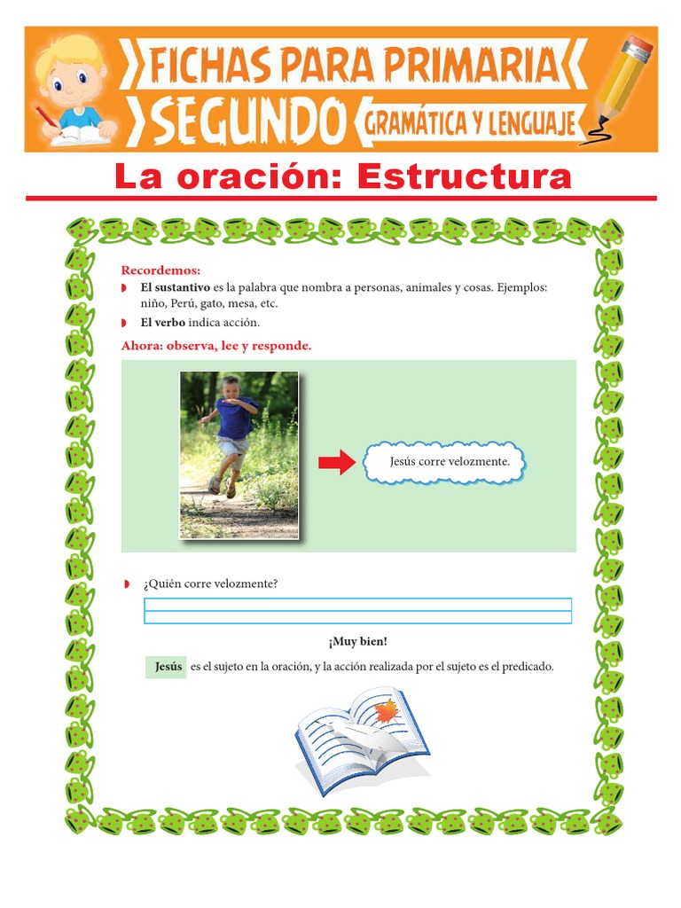Escritura De Oraciones Para Segundo Grado D4 A1 Sesion COM. Escribimos