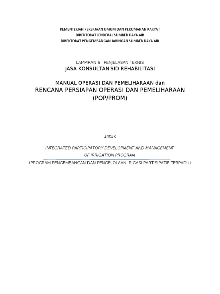 TEMPLATE KAK SID LAMP 6-Manual OP Dan PROM 14 Maret 2018 | PDF | Sains ...
