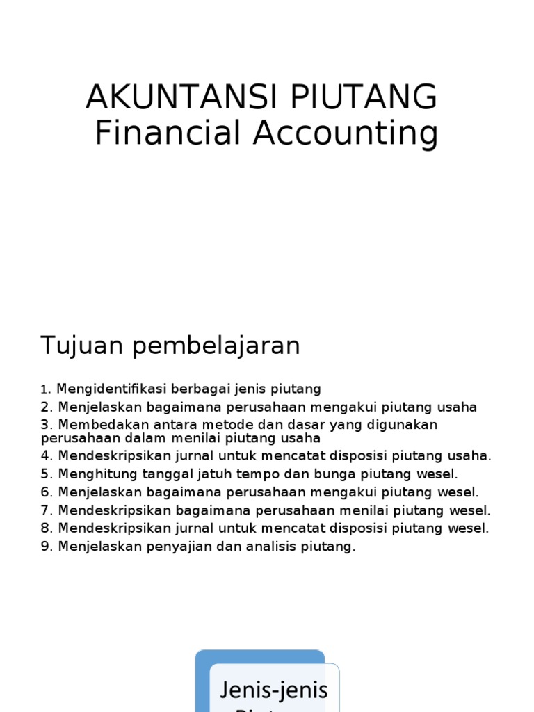 Pa2. 2.1 Akuntansi Piutang | PDF