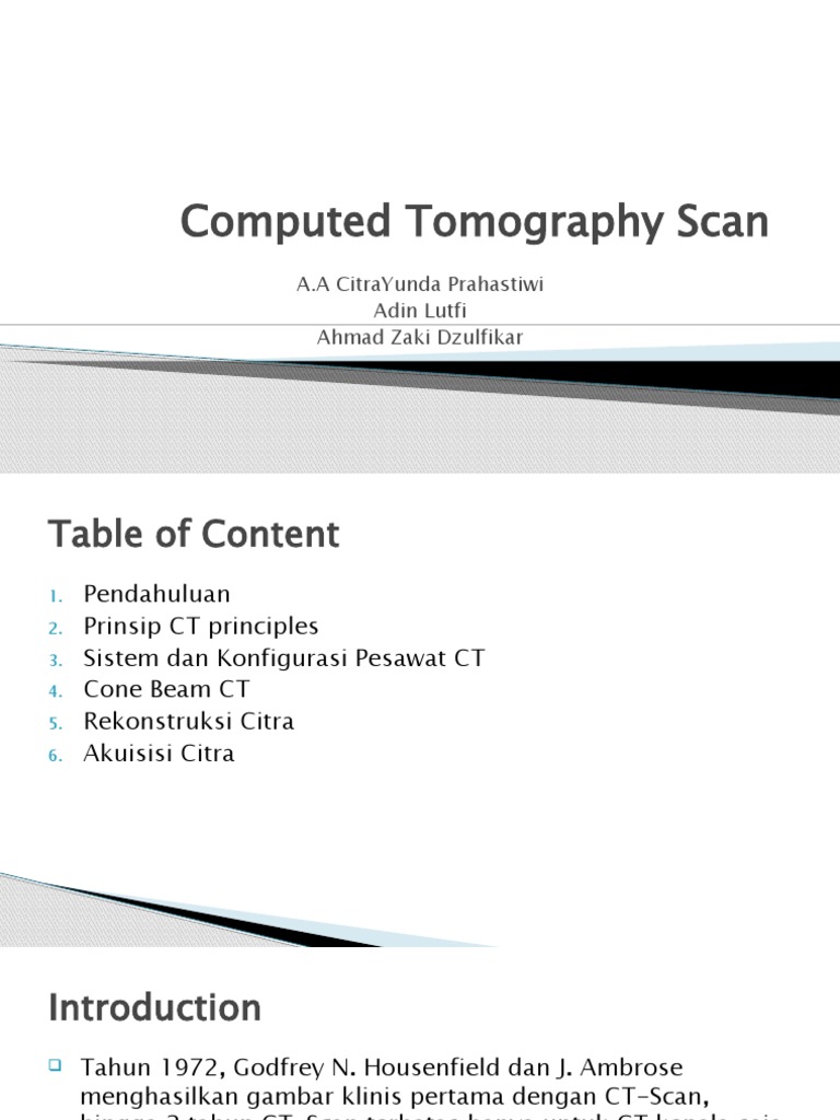 CT Scan | PDF