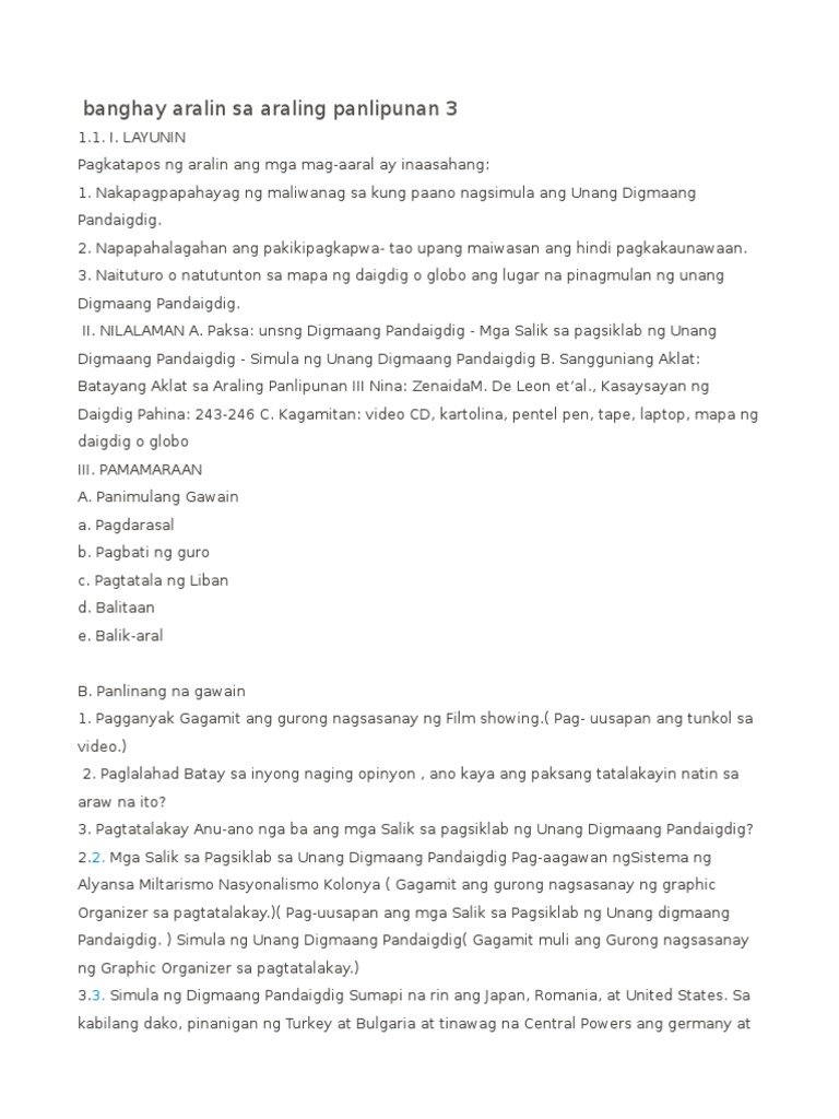 Unang Digmaan | PDF