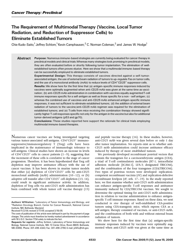 Cancer Terapies | PDF | Monoclonal Antibody | Natural Killer Cell