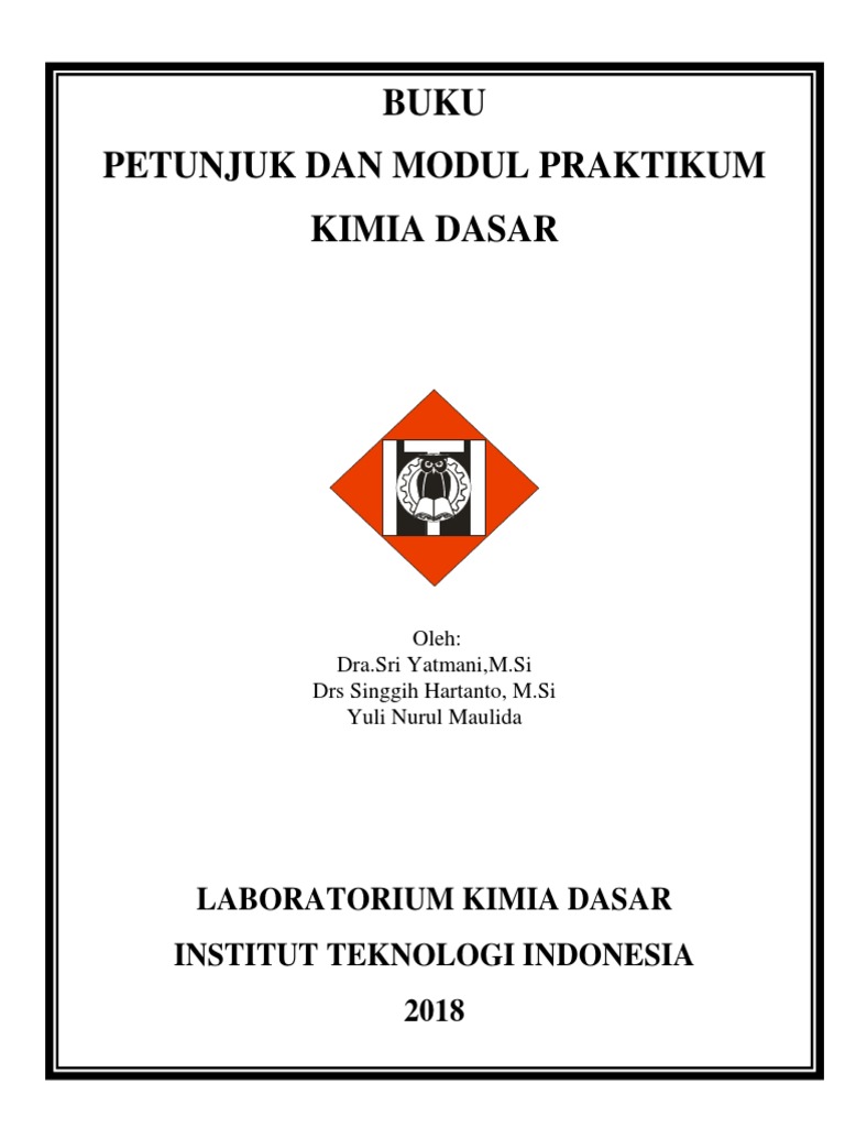 Buku Petunjuk Dan Modul Praktikum Kimia Dasar PDF | PDF