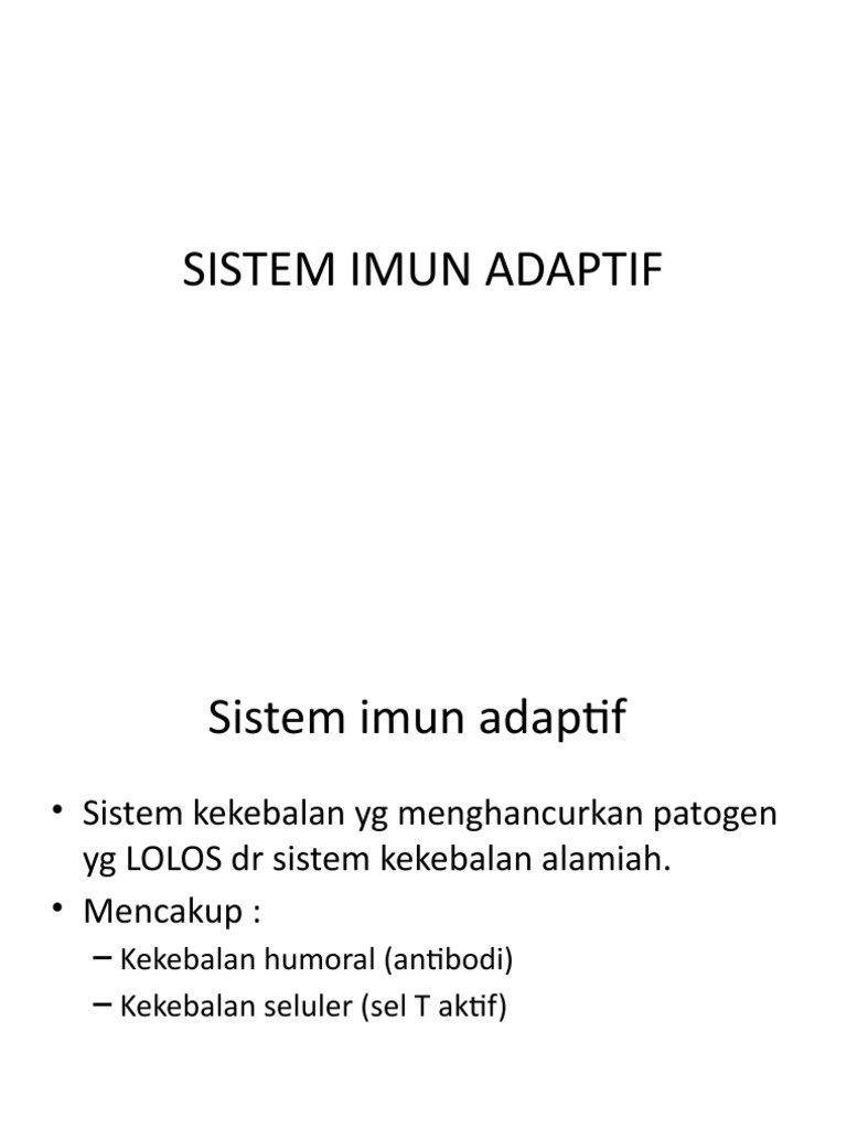 Sistem Imun Adaptif | PDF