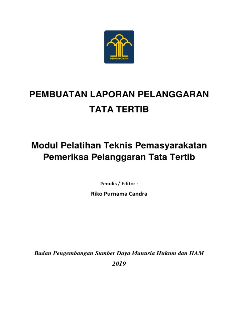 2 Pembuatan Laporan Pelanggaran Tata Tertib PDF | PDF