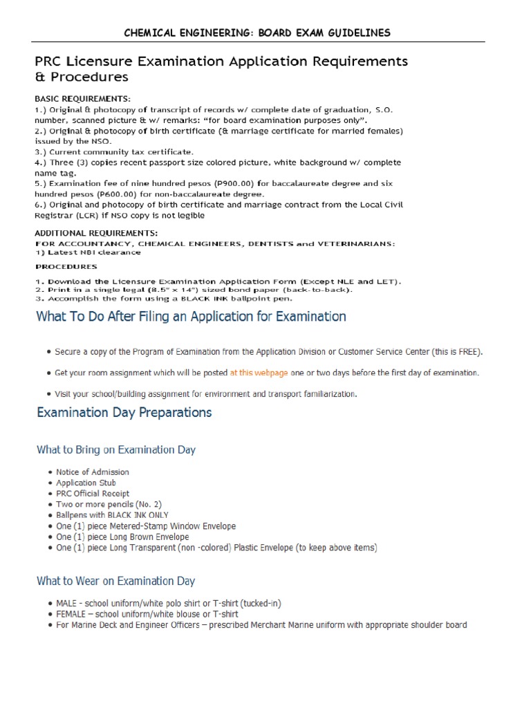 Board Exam Guidelines.1 | PDF