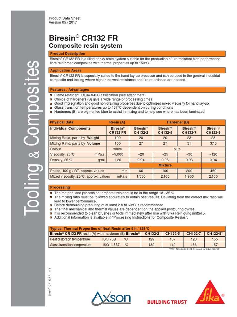 Biresin CR132 FR Eng | PDF | Composite Material | Fiberglass