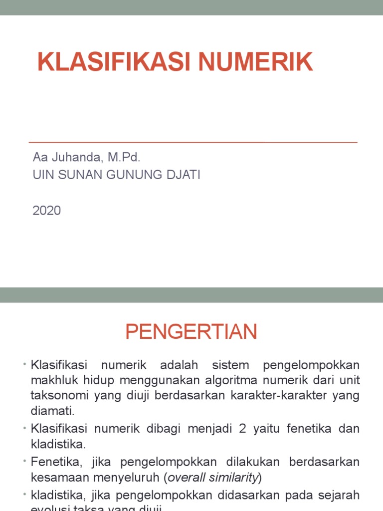 Kladogram Dan Fenogram | PDF