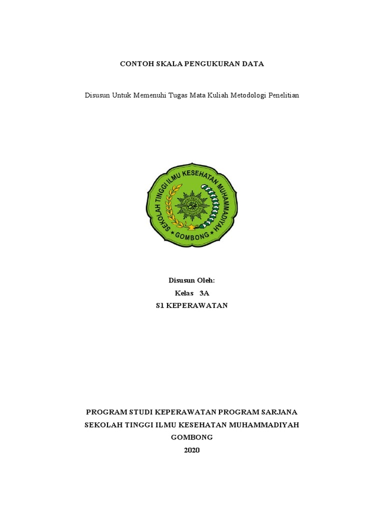 Contoh Skala Pengukuran Data | PDF