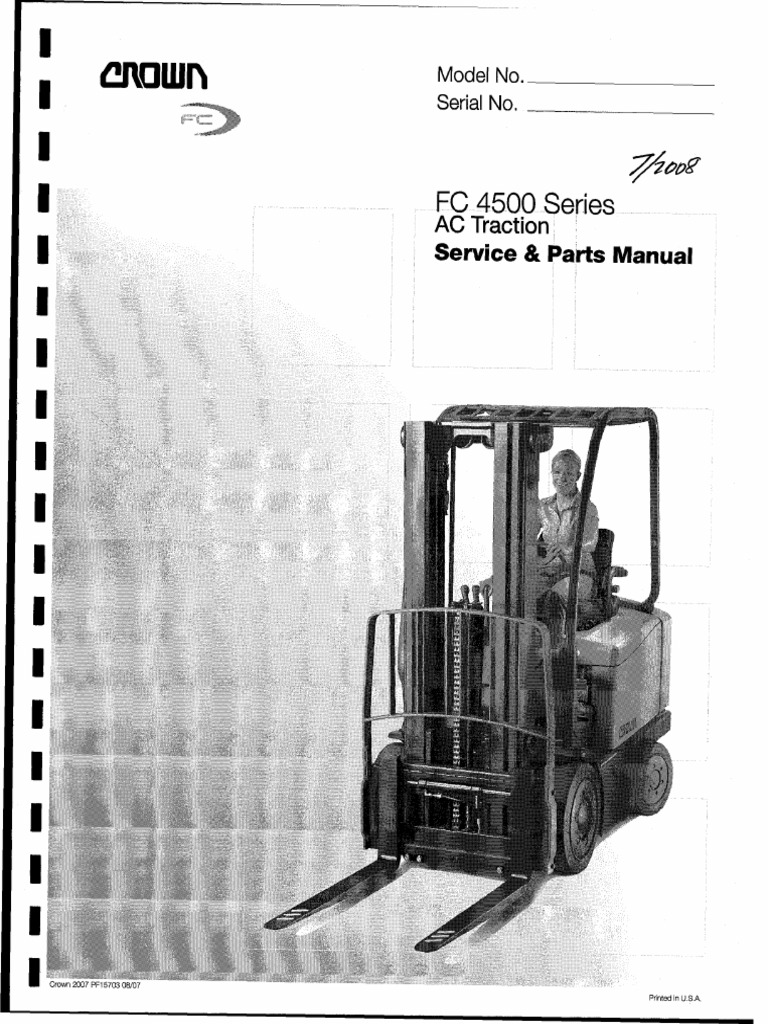 Crown FC 4500 PDF | PDF | Brake | Vehicle Parts