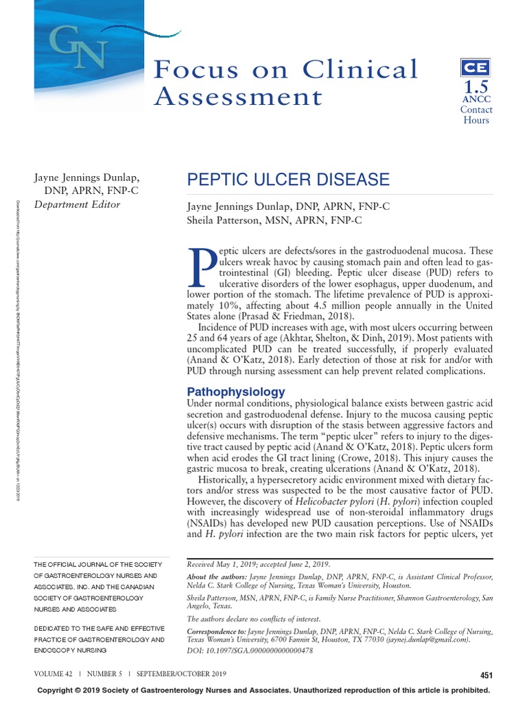 Peptic Ulcer Disease | PDF | Indigestion | Medicine