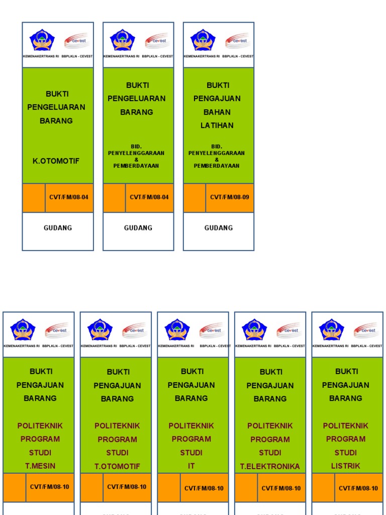 LABEL BANTEX Gudang | PDF
