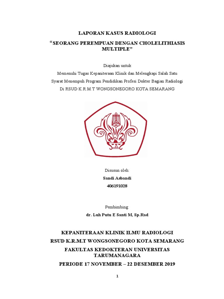 Case Radiologi Kolelitiasis | PDF