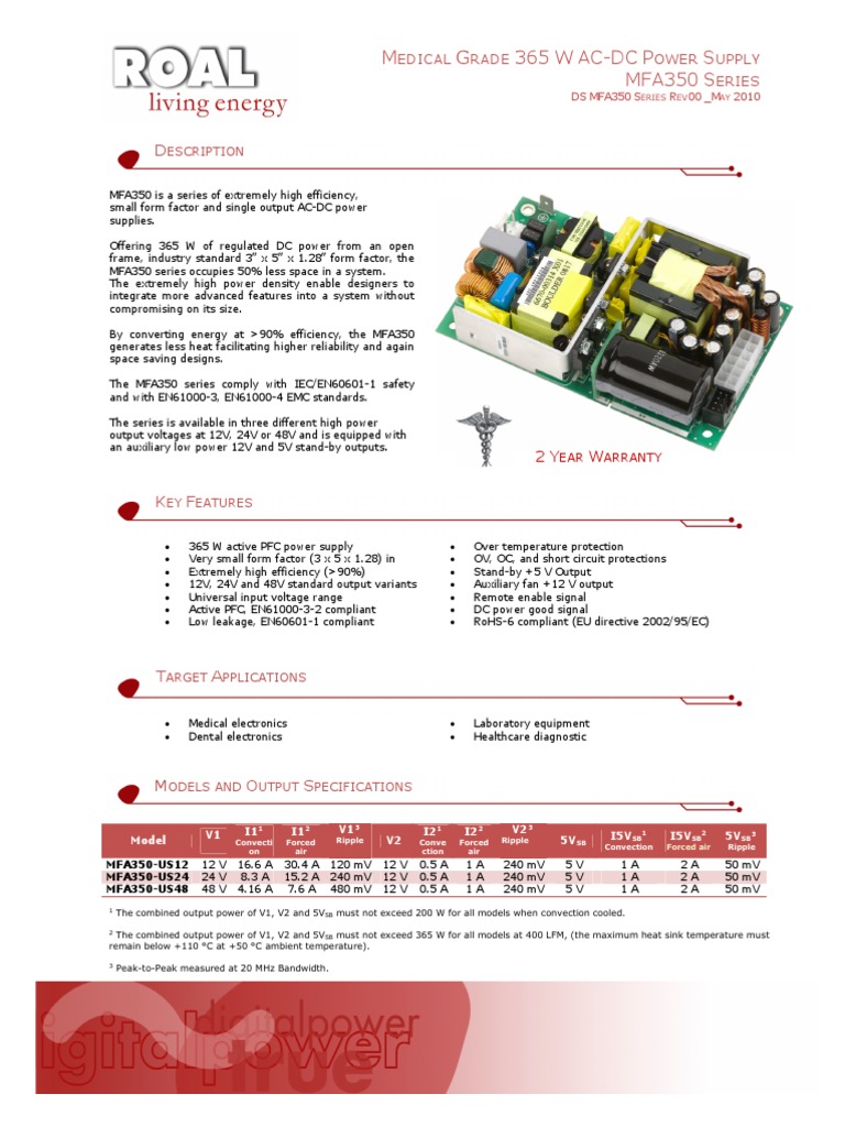 MFA350 :: ROAL Living Energy | PDF | Electromagnetic Compatibility ...