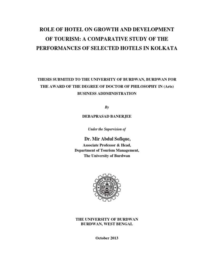 Role of Hotel On Growth and Development of Tourism PDF | PDF | Tourism ...