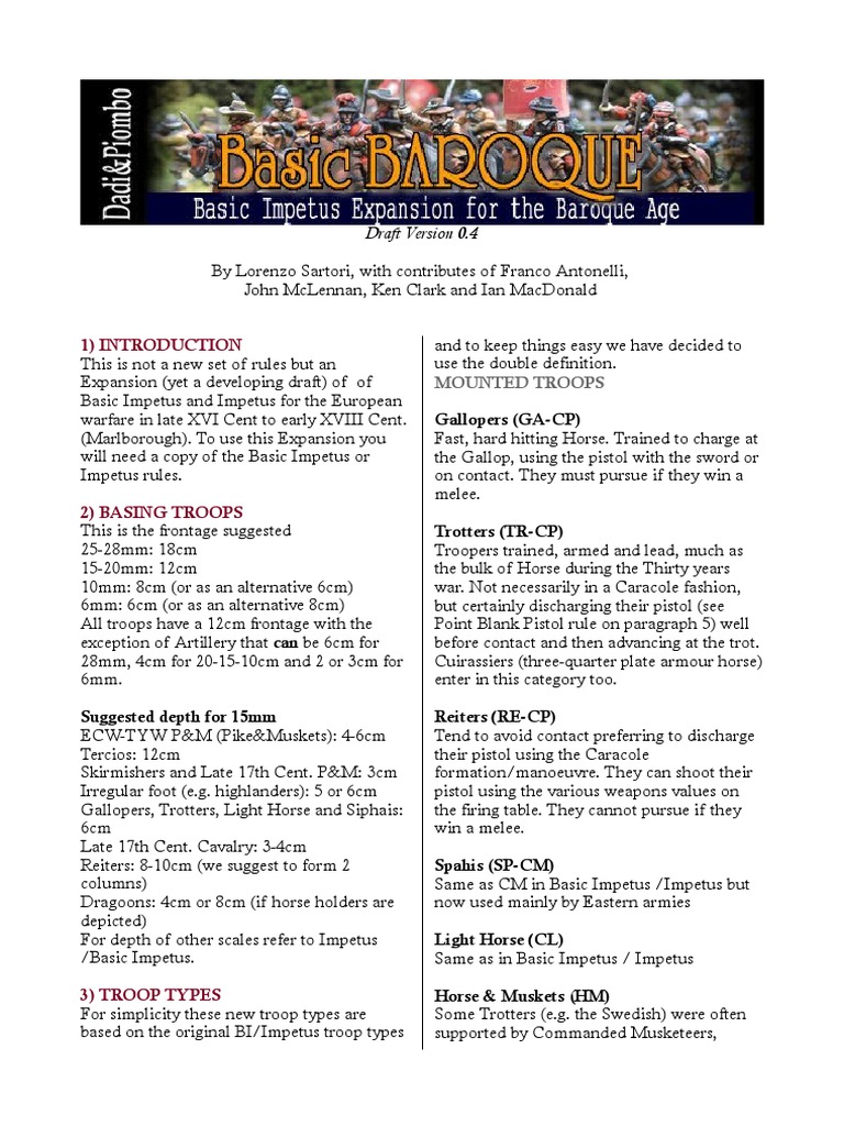 Basic Impetus Baroque | PDF | Military | Military Science