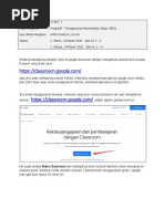 Cara Buat Kelas Paralel di VCLASS UNILA | PDF