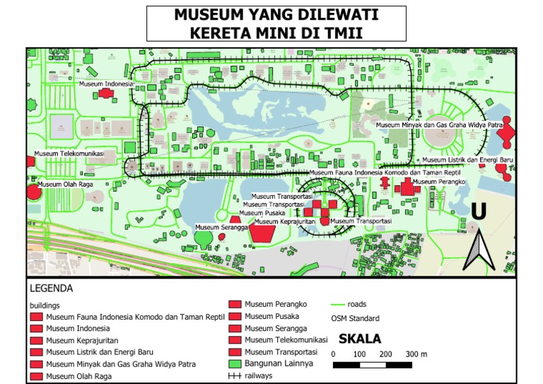 Peta TMII Menggunakan QGIS | PDF