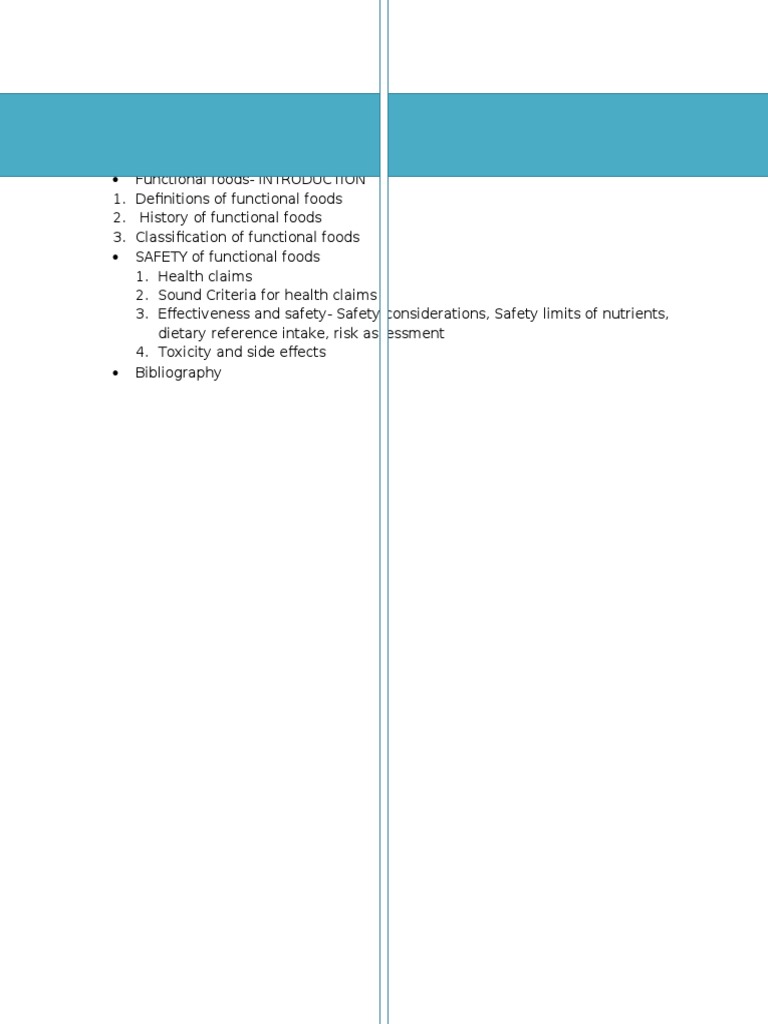 Functional Foods and Its Safety - NFF | PDF | Nutrients | Vitamin