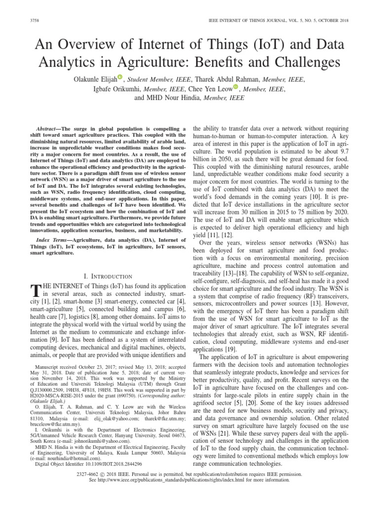 An Overview of Internet of Things (IoT) PDF | PDF | Internet Of Things ...