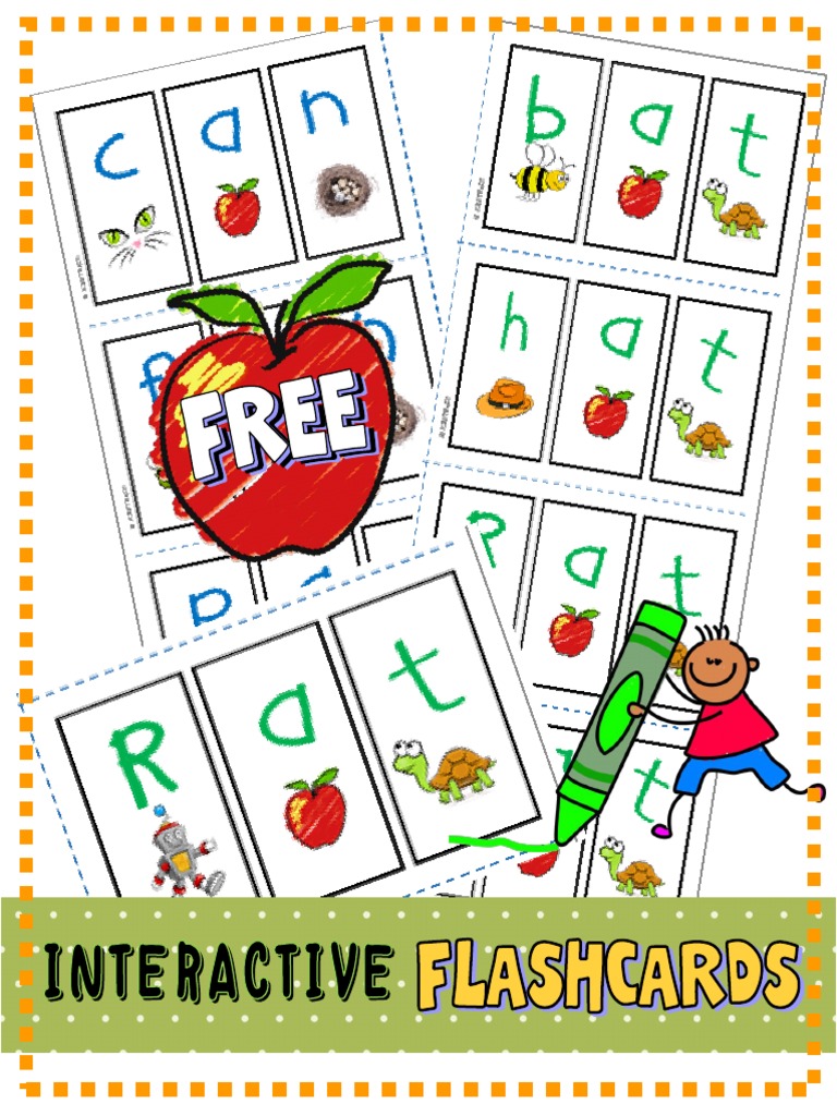 Flashcards CVC Mystery Words | Download Free PDF | Phonics | Writing