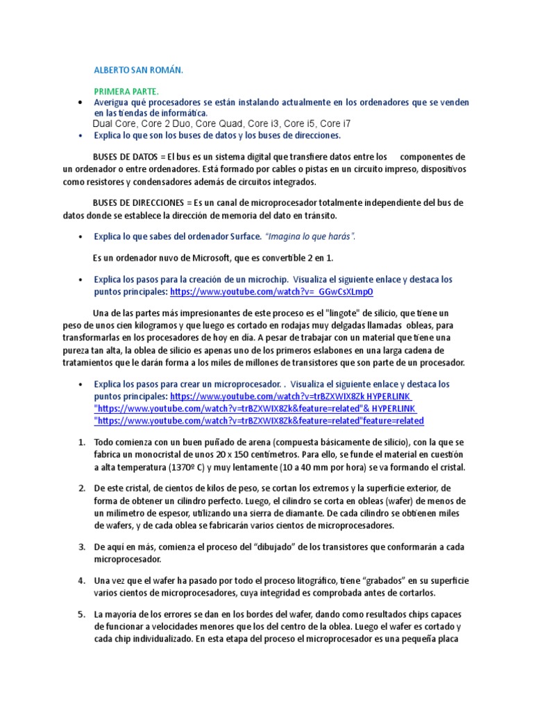 Tarea 1. SOM-E | PDF | Microprocesador | USB