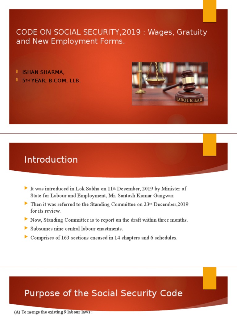 Social Security Code Overview 2019 | PDF | Wage | Employment