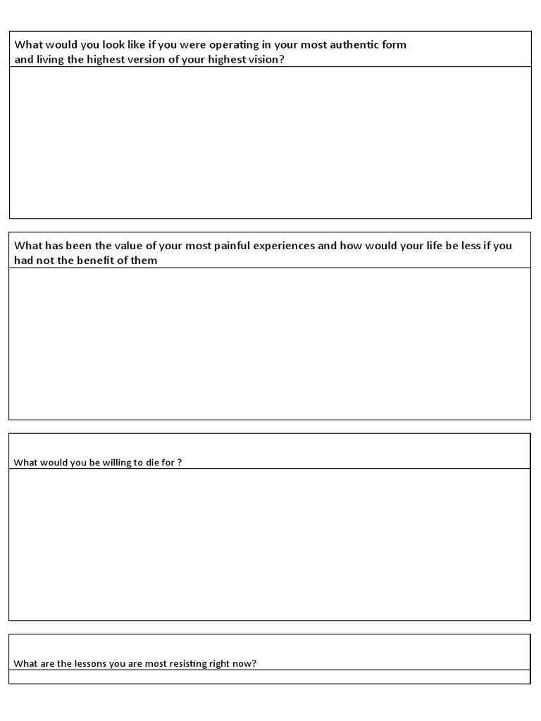 Robin Sharma Journal Questions | PDF