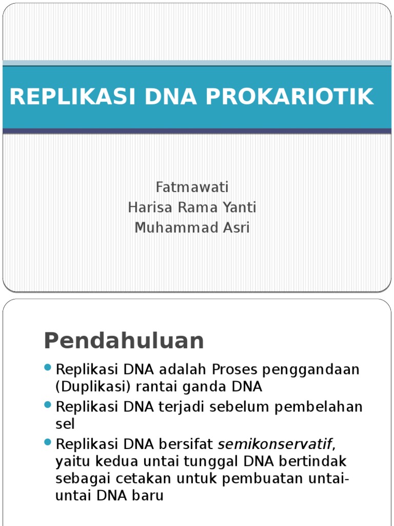 Replikasi Dna Prokariotik | PDF