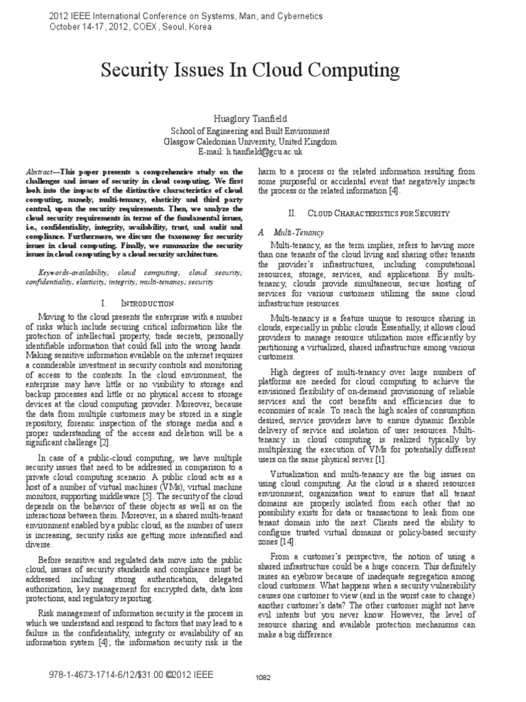 Security Issues In Cloud Computing Pdf Cloud Computing 0054
