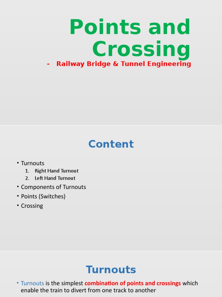Types of Railway Points and Crossings | PDF | Track (Rail Transport ...