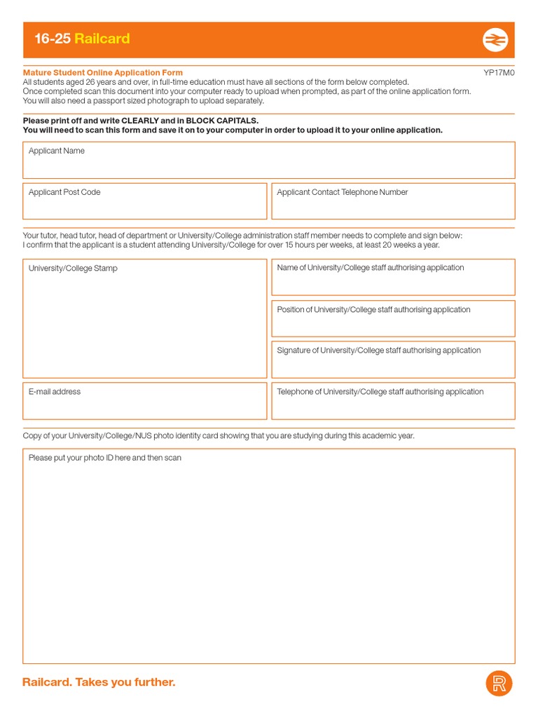 16-25 - Mature Student - Form - AB - AW - 1 - 0 PDF | PDF